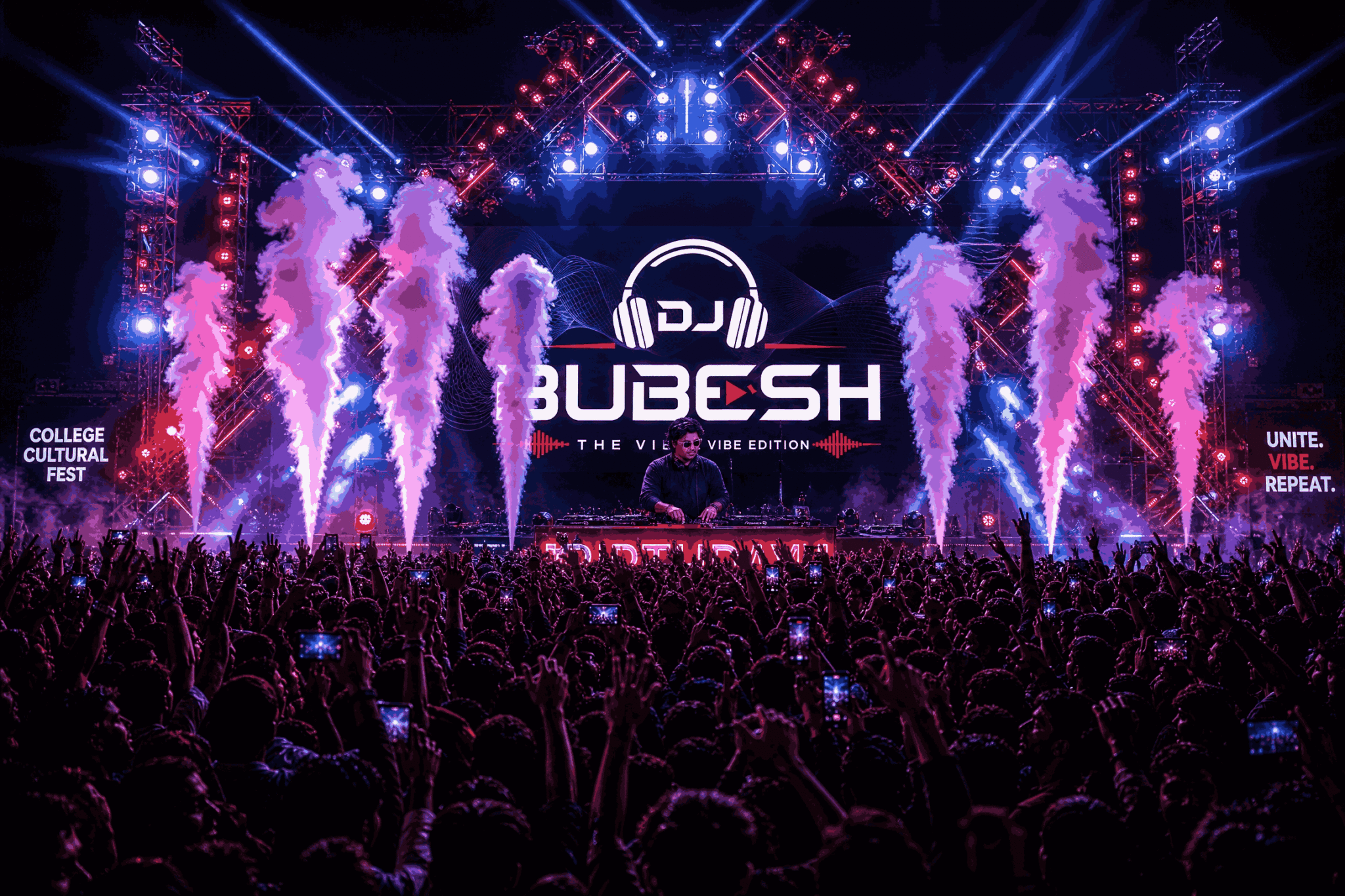 college fest & Cultural event - Dj Bubesh